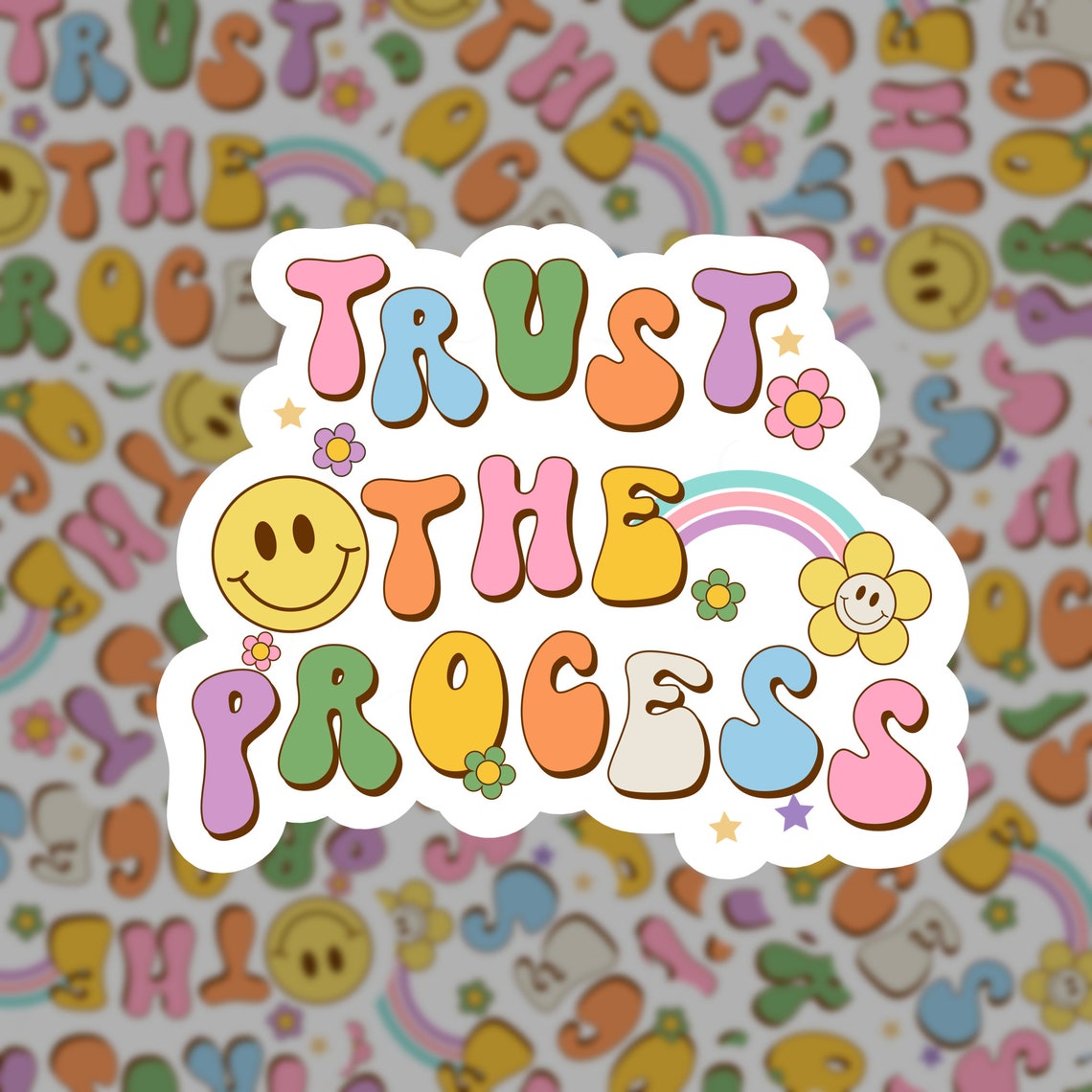 Trust the Process Singular Sticker - Etsy