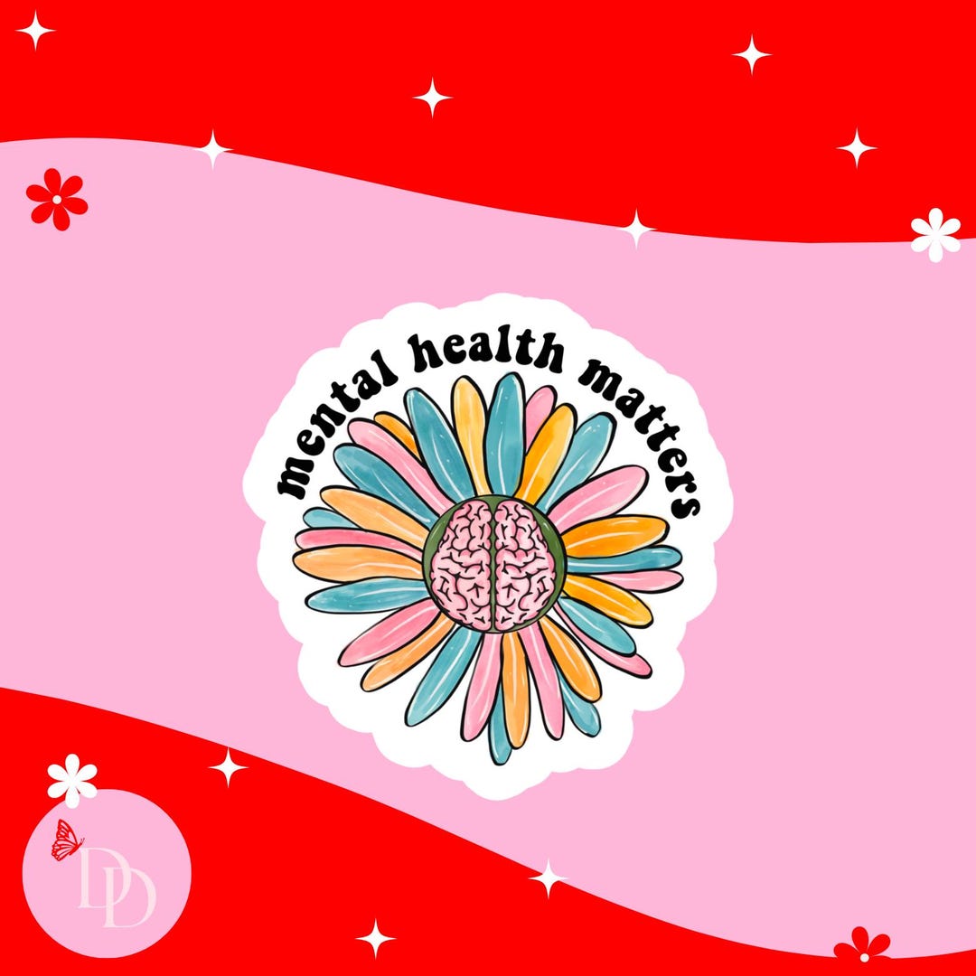 Mental Health Matters Singular Sticker - Etsy