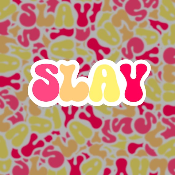 Slay Singular Sticker - Etsy