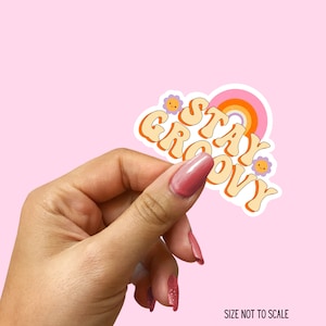 Stay Groovy Singular Sticker - Etsy