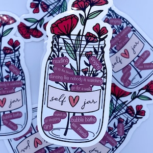 Self Love Jar Sticker Single - Etsy