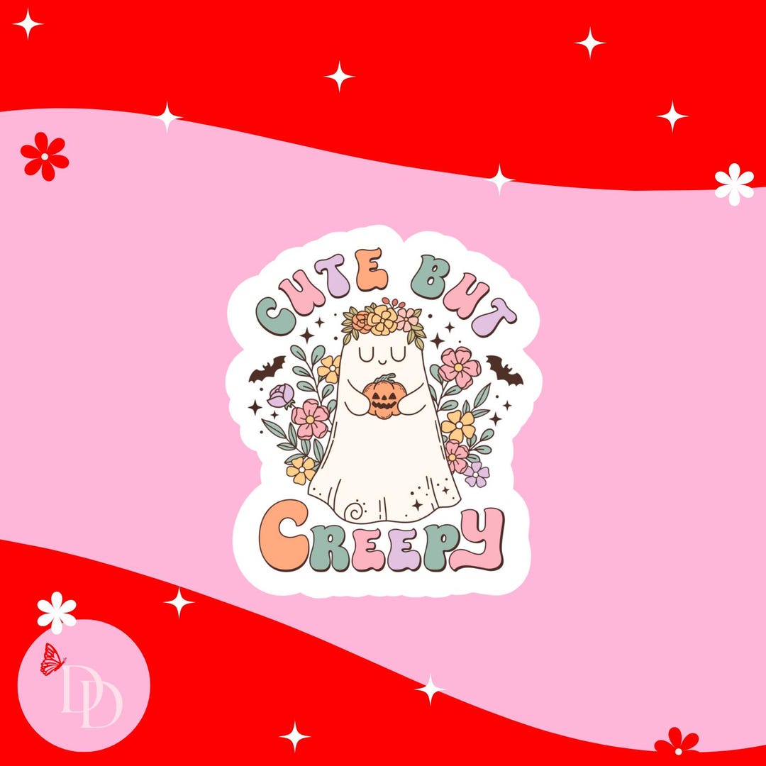 Cute but Creepy Singular Sticker - Etsy