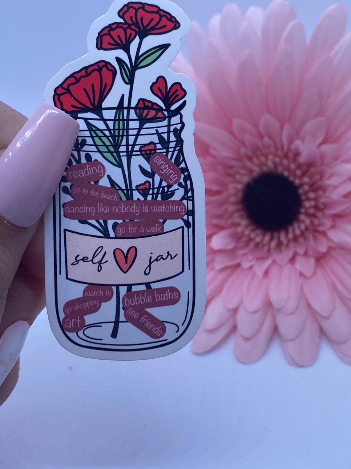Self Love Jar Sticker Single | Etsy