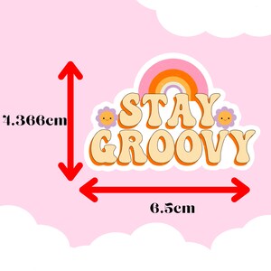 Stay Groovy Singular Sticker - Etsy