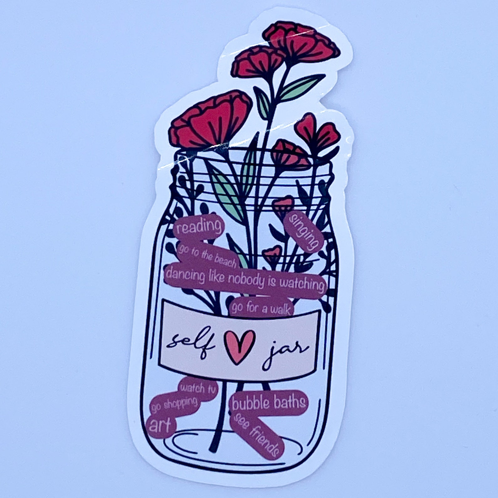 Self Love Jar Sticker Single | Etsy