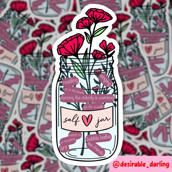 Self Love Jar Sticker Single - Etsy