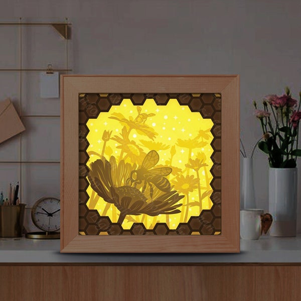Bee Shadow Box - Etsy