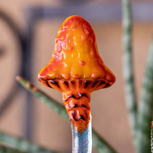 Stained Glass Effervescent Snail Plant Stake - Etsy