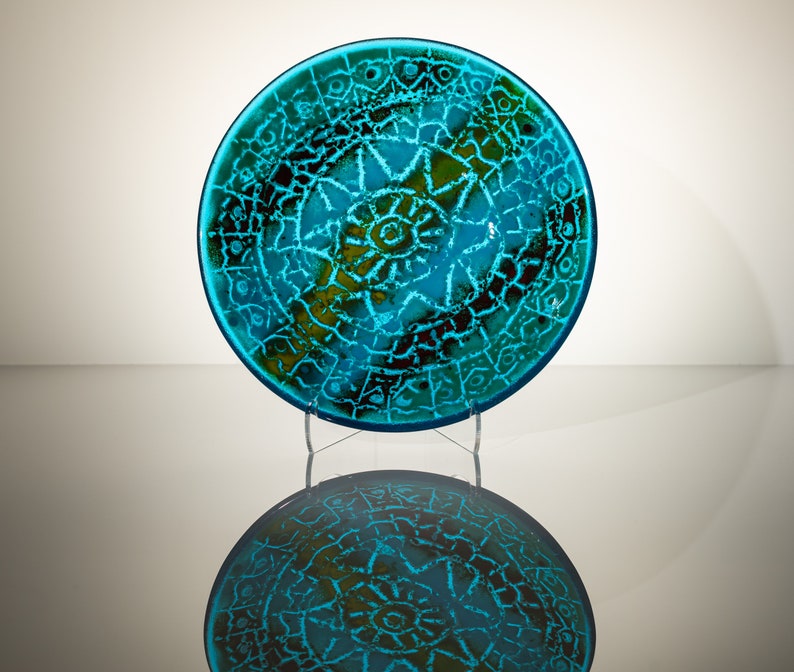 Fused Glass Bowl Batik Pattern - Etsy