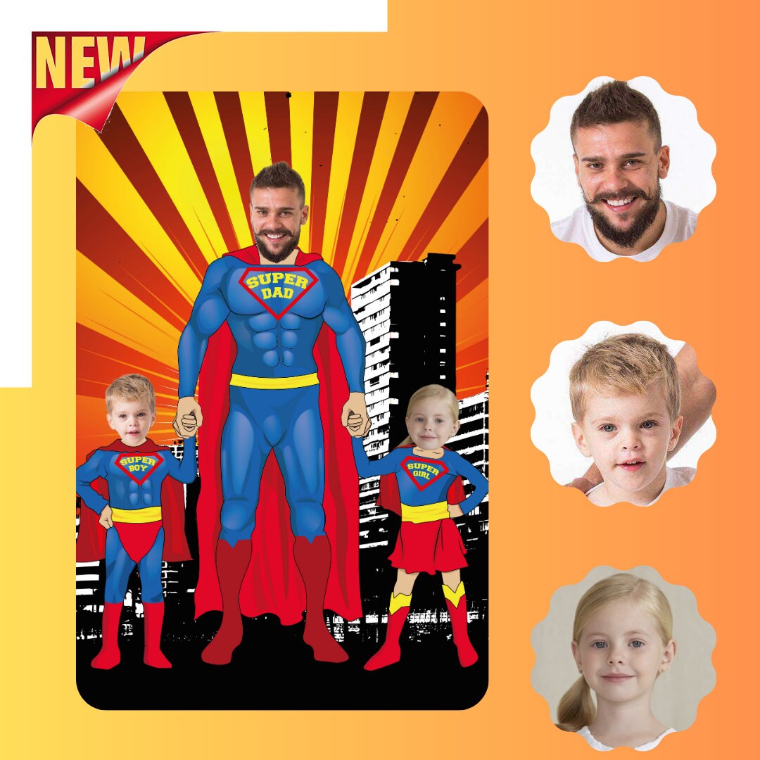 Printable Drawing for Father's Day, Children and Their Dads ...