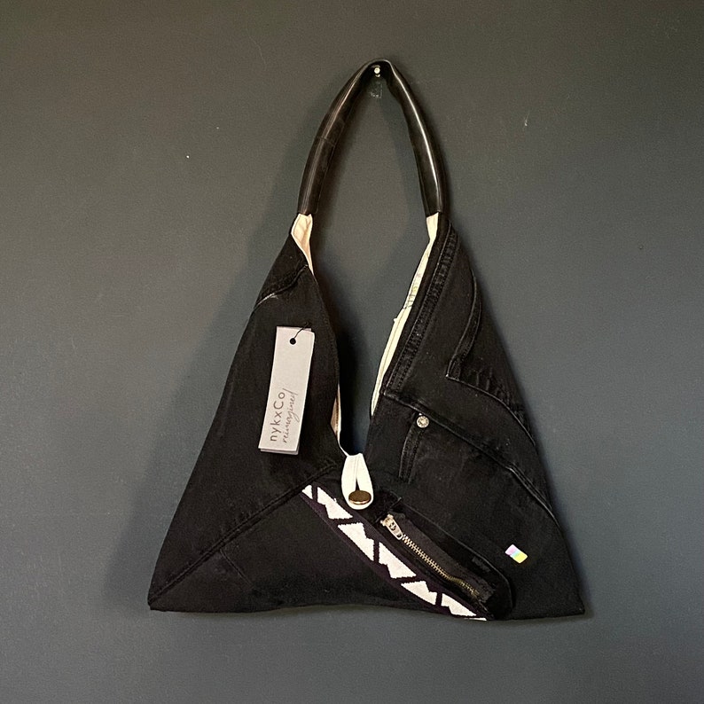 Eco ORIGAMI Shoulder Bag - Reimagined & Folded From Recycled Denim ...