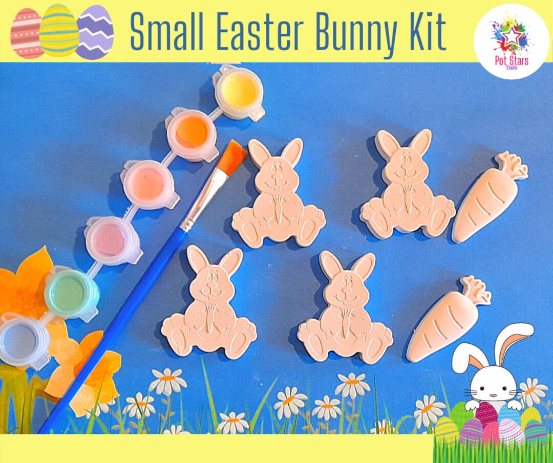 Small Bunny Craft Kit Kid's Crafts Kid's Gift - Etsy