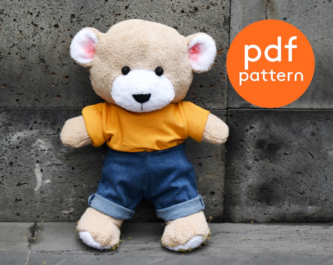 Teddy Bear PDF Pattern, Teddy Bear Sewing Pattern - Etsy