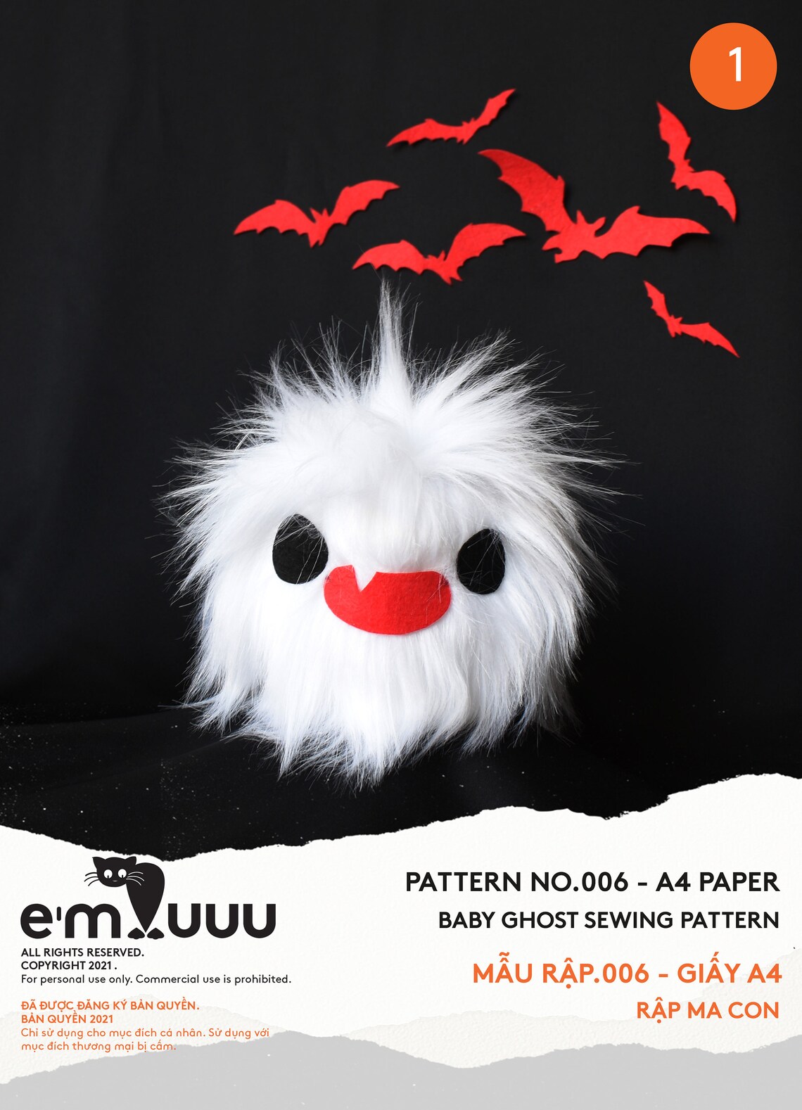 Ghost PDF Pattern, Ghost Sewing Pattern - Etsy