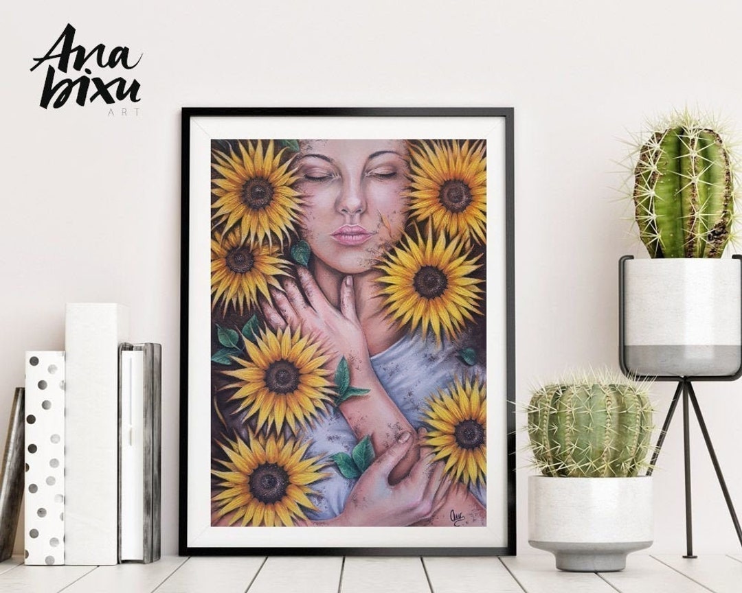 Original Handmade Pastel Drawing - Lethargy - Etsy