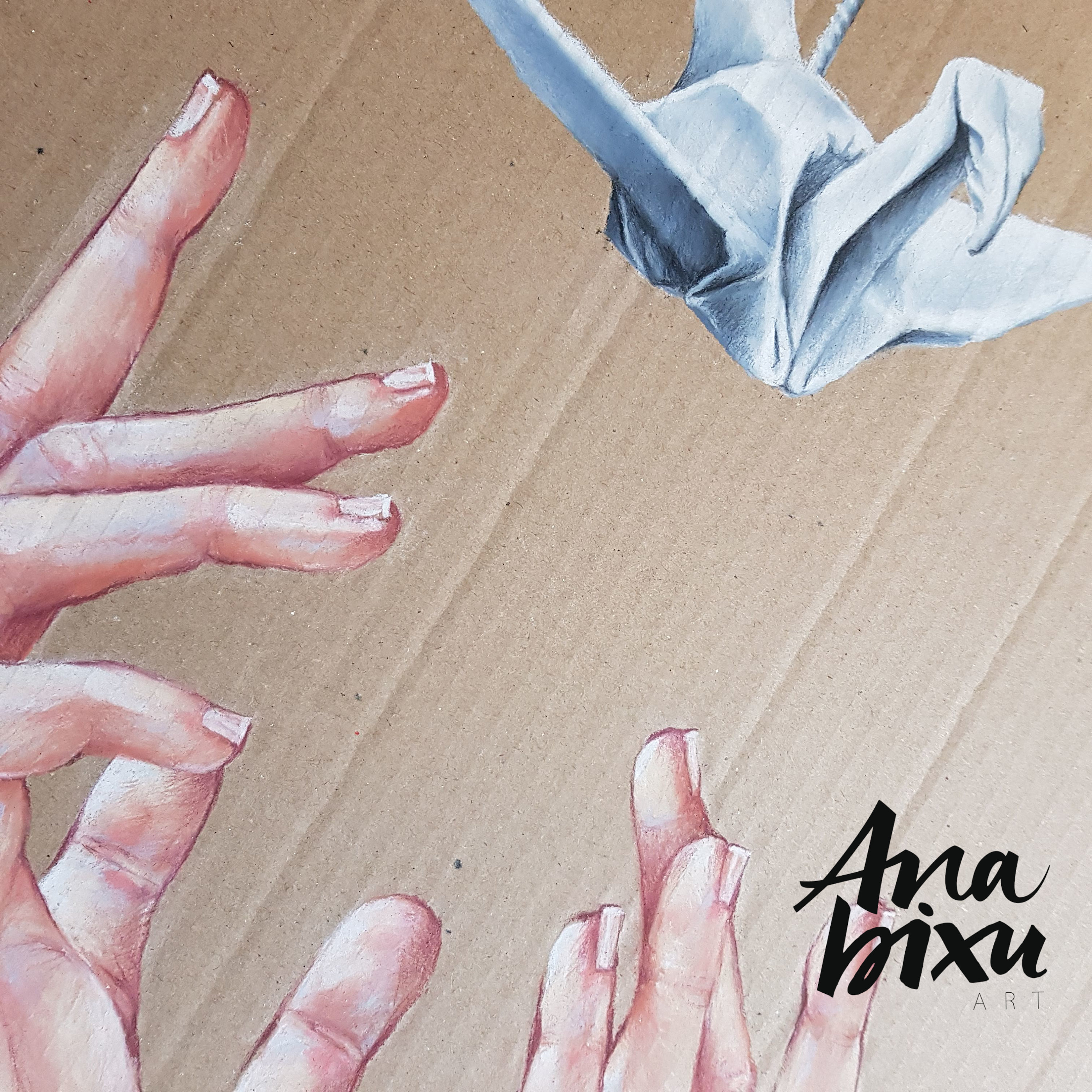 Original Soft Pastel Drawing Hands Element Aire air - Etsy