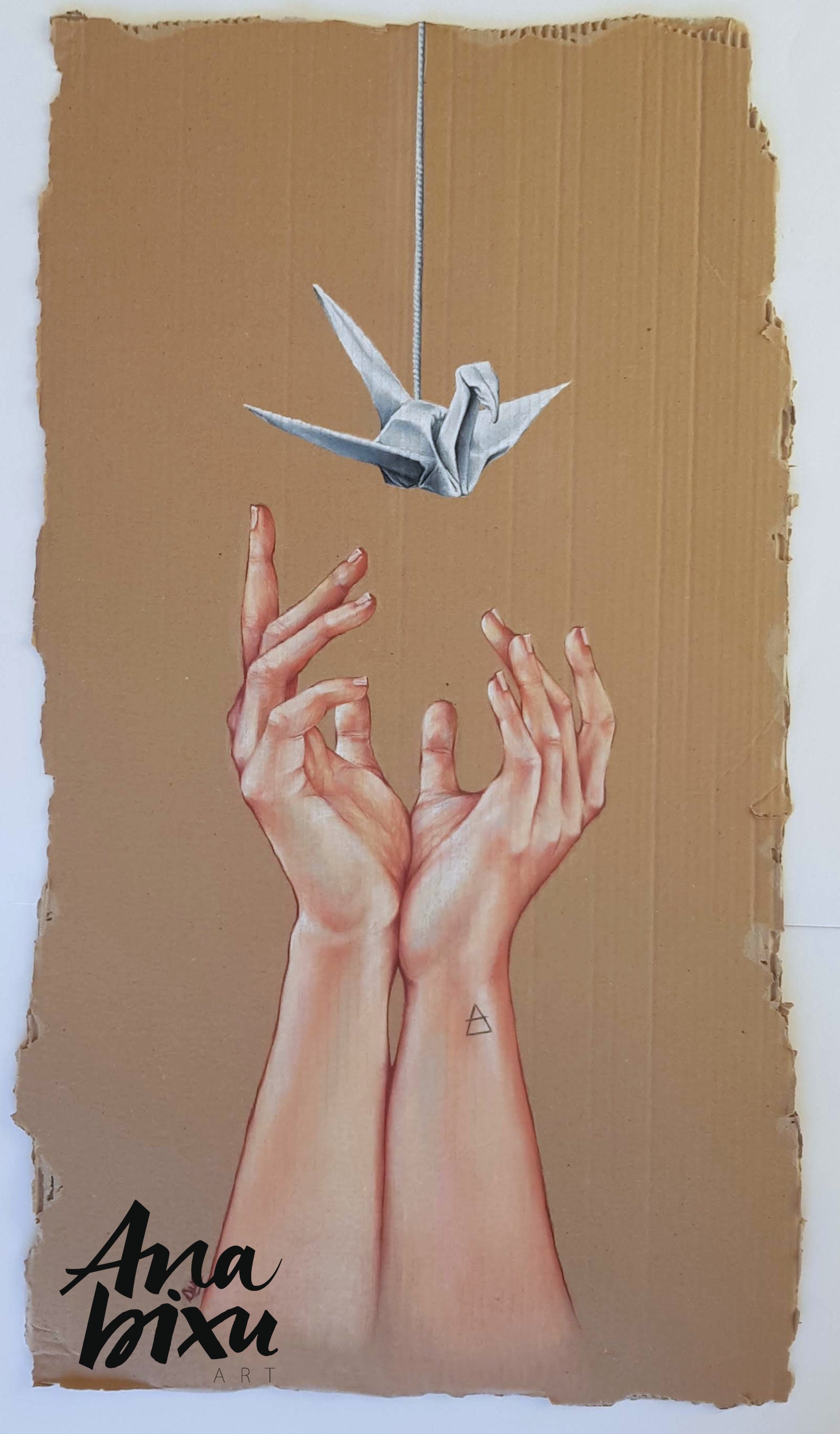 Original Soft Pastel Drawing Hands Element Aire air - Etsy