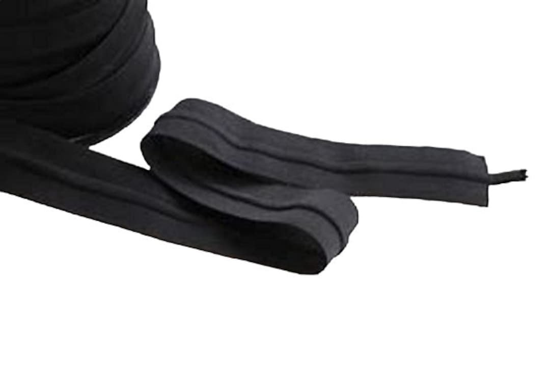 Draw Cord Elastic 1.5" Inch Wide Drawstring Elastic 15 or 25 Yard Black ...