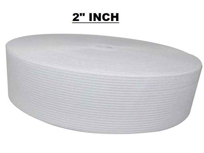 2" Inch Elastic Band 20 Yard of Heavy Stretch Elasticity . MADE IN USA ...
