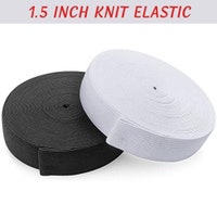 White Elastic 0.5, 1, 1.5 2 Inch 15 Yard High Quality Sewing Elastic ...