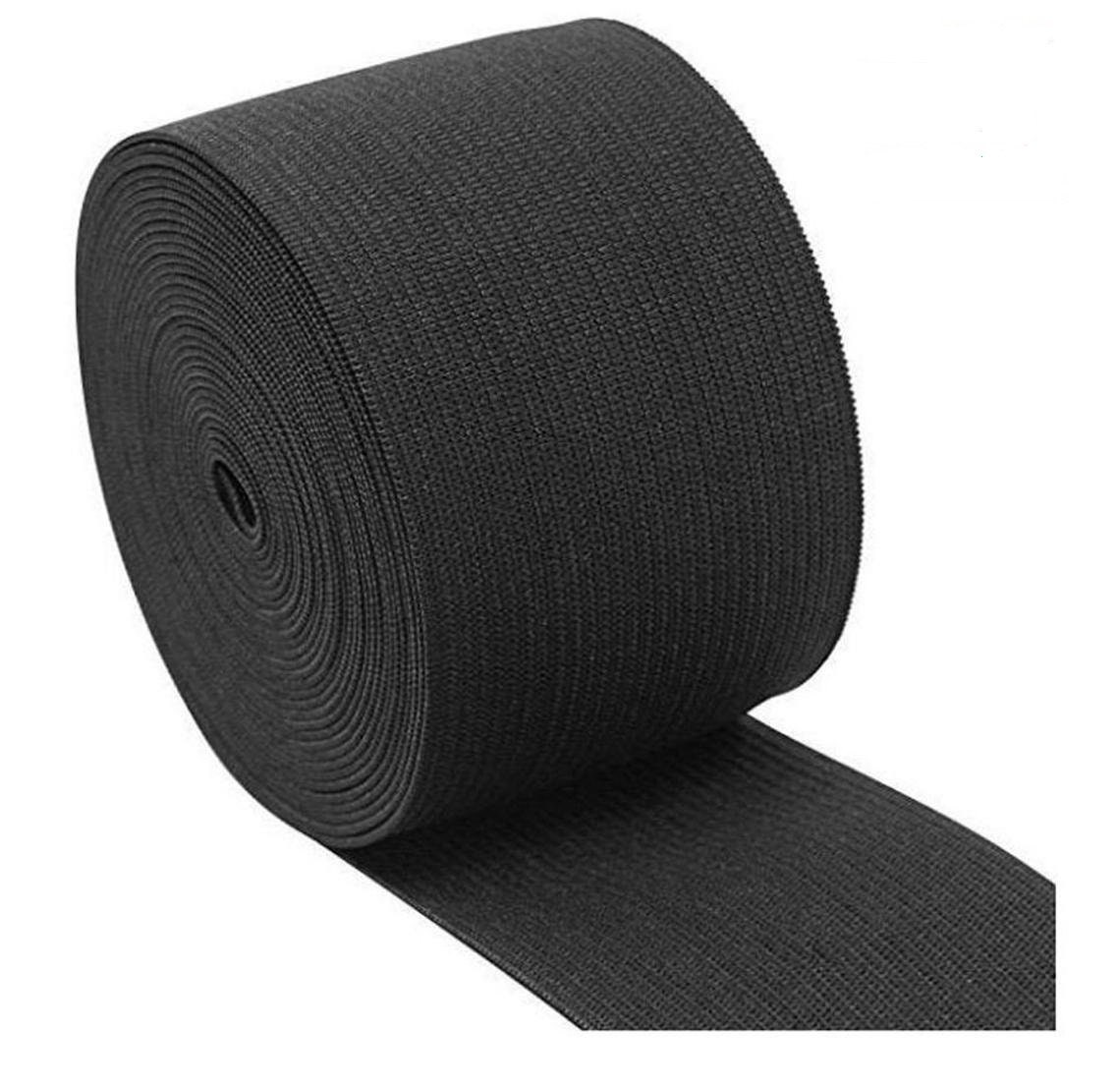 3" Inch Elastic 50 Yard 3" Inch Wide High Quality Black/white Knit ...