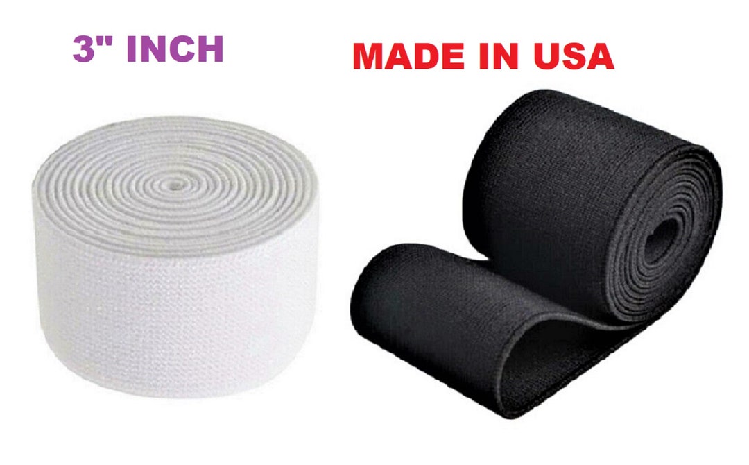 3" Inch Elastic 10 Yard High Quality Sewing Elastic MADE IN USA (free ...