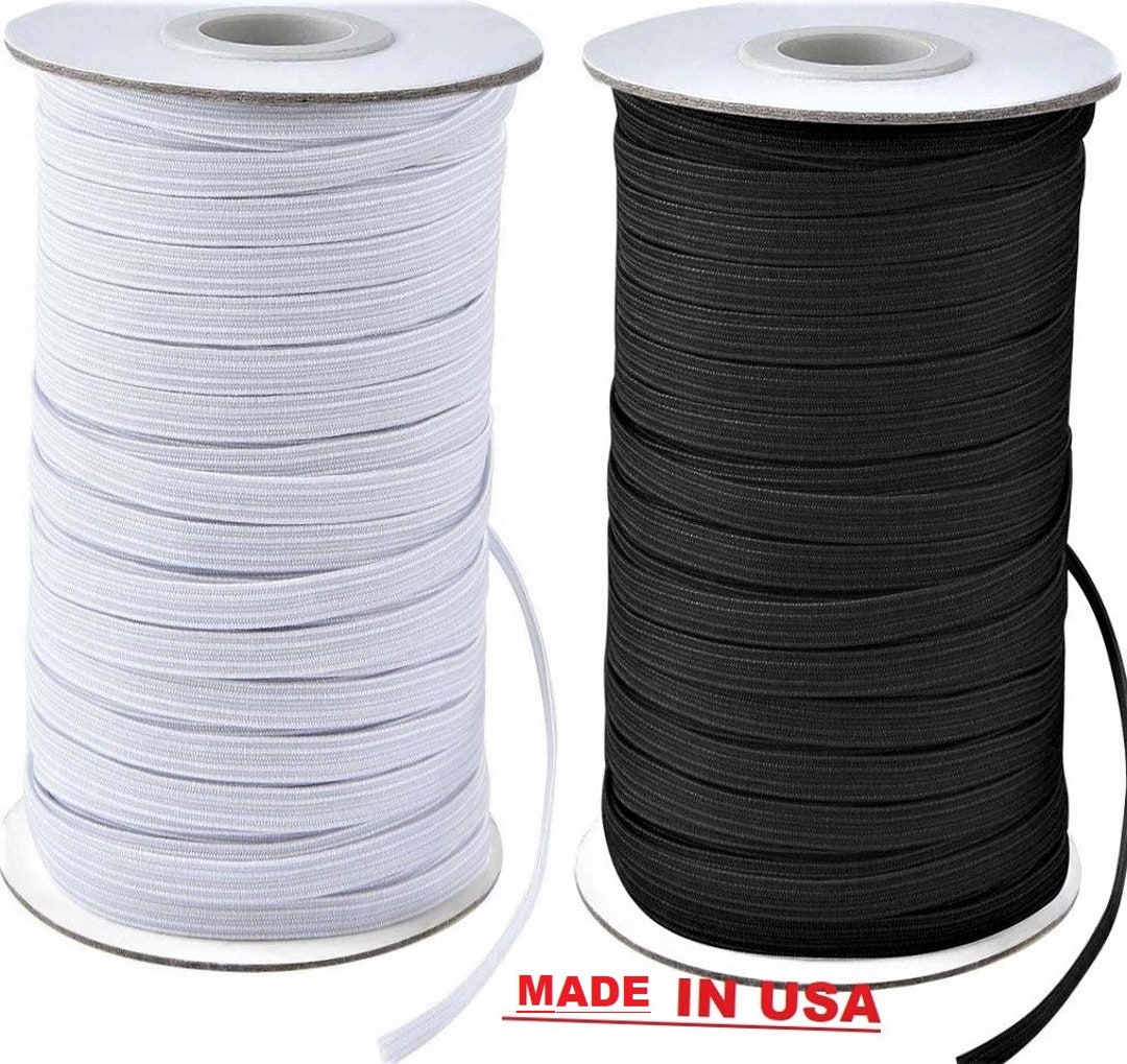 Elastic 1/4 Inch Elastic Band 288 Yard 0.25" Inch (MADE IN USA) Free ...