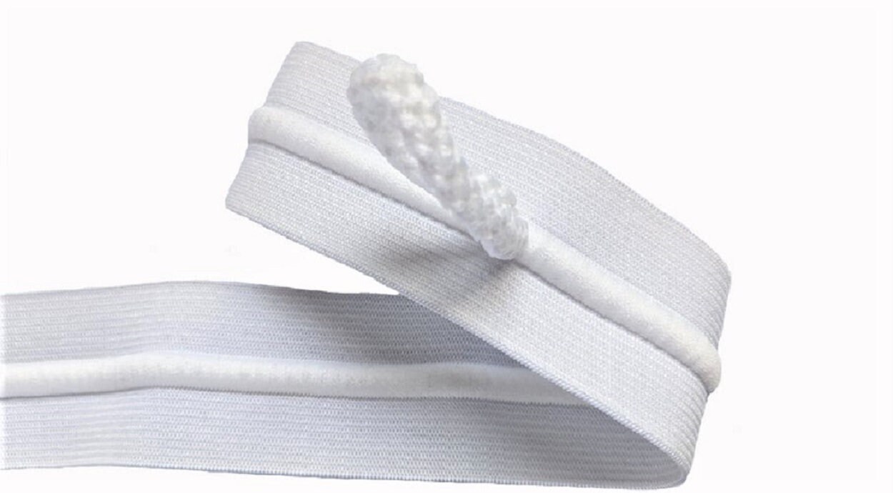 1.5" White Drawstring Elastic Band - 15 Yards, USA Made - Etsy