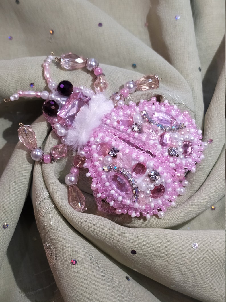 Insect Pin, Insect Brooch, Bug Pin, Bug Jewelry, Embroidered Insect ...