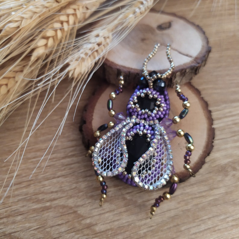 Insect Pin Insect Brooch, Bug Pin, Bug Jewelry, Embroidered Insect, Bug ...