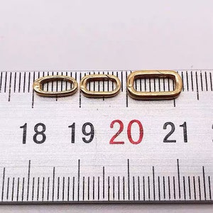 18K Solid Gold Connector Clasp Charm Push Closure Necklace - Etsy