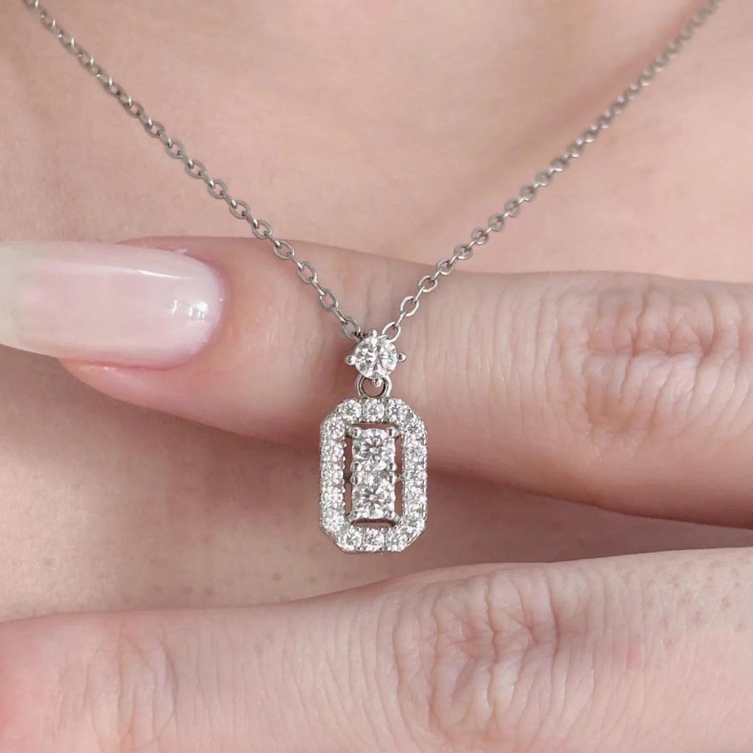 18K Solid Gold Mini Diamond Perfume Bottle Necklace, Solid Gold Perfume ...