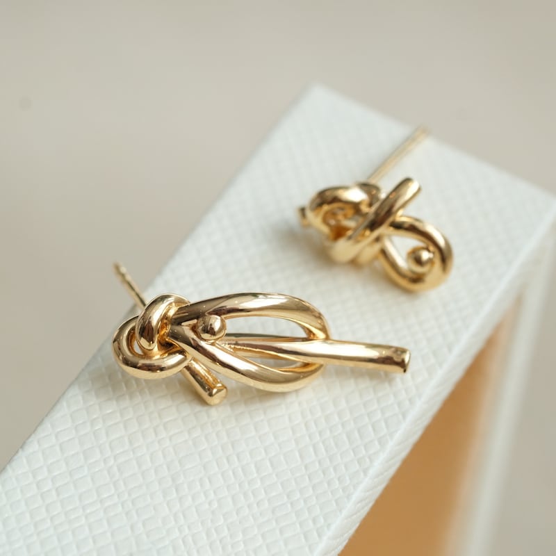 Knot Earrings - Etsy