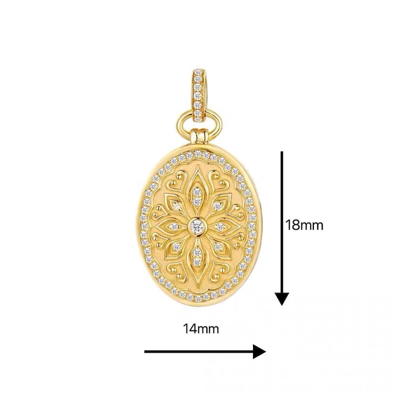 14k Solid Gold Locket, Custom Photo Pendant, Gold Locket With Picture ...