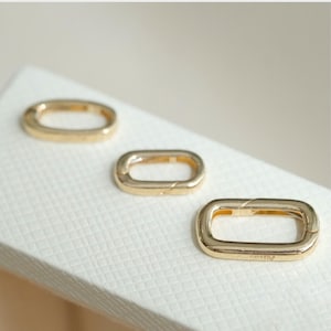 18K Solid Gold Connector Clasp, Charm Push Closure, Necklace Clasp ...