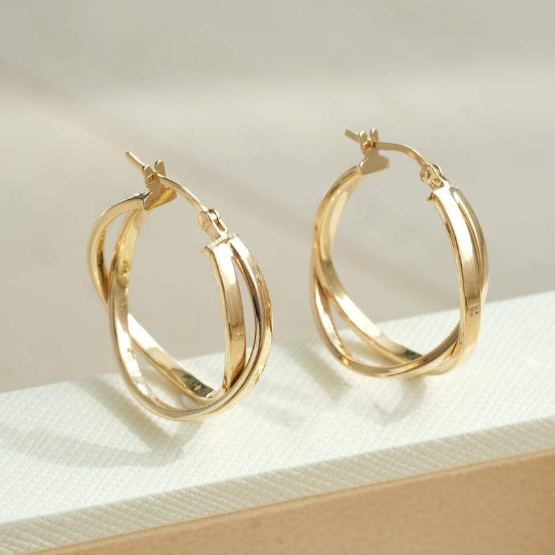 Double Hoop Earrings - Etsy