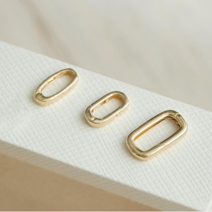 18K Solid Gold Connector Clasp, Charm Push Closure, Necklace Clasp ...