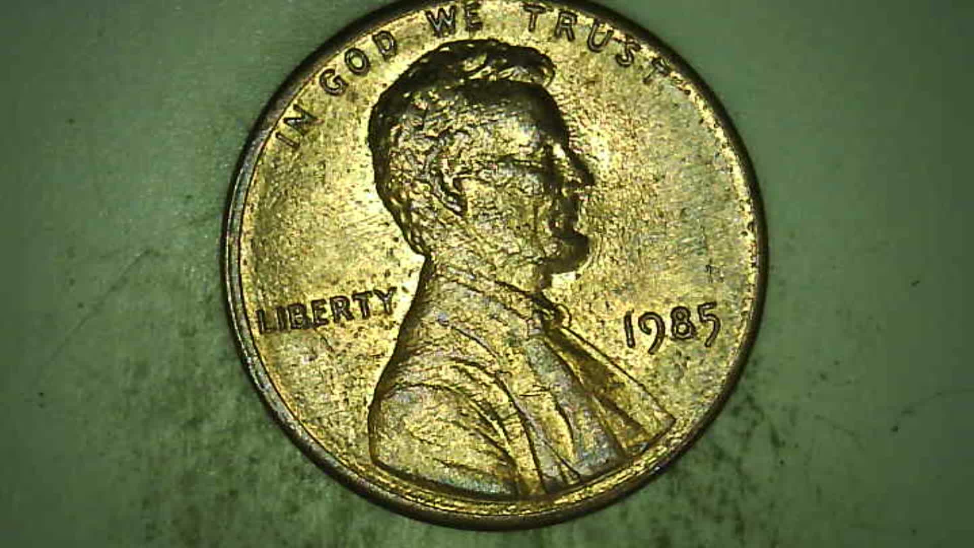 1985 Double Die Penny