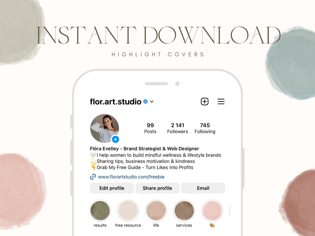 36 Natural Earthy Instagram Highlight Covers Insta - Etsy