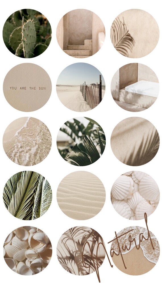 20 Instagram Highlight Covers Neutral Themed Instagram | Etsy