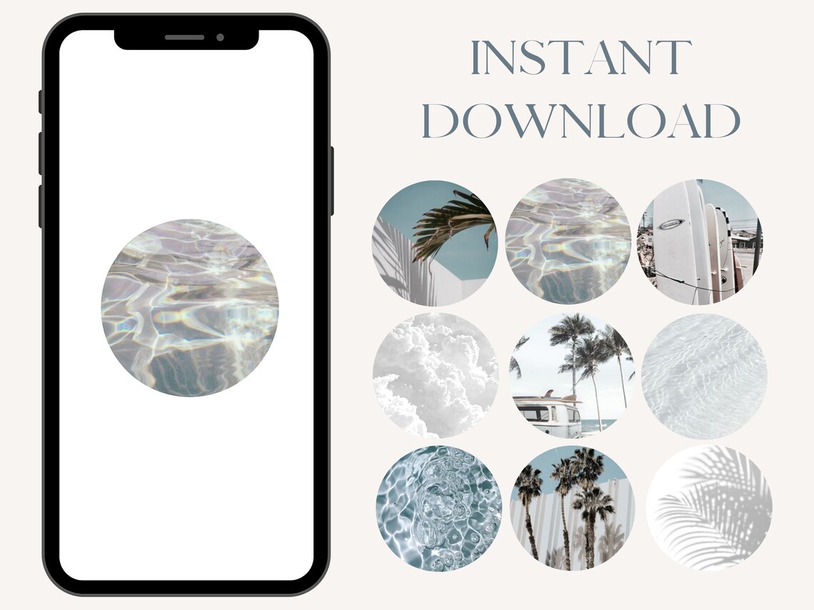 15 Blue Beach Instagram Highlight Covers, Natural Instagram Highlight ...