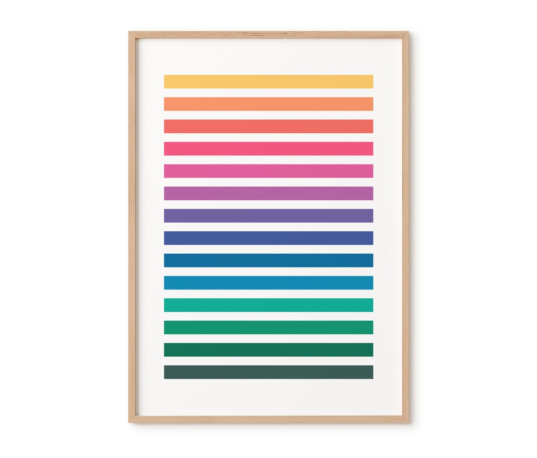 Color Palette-art Printable-home Decor Makkia Designs Abstract Art ...