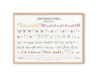 Ashtanga Primary Series-digital File-yoga Cheat Sheet-yoga | Etsy