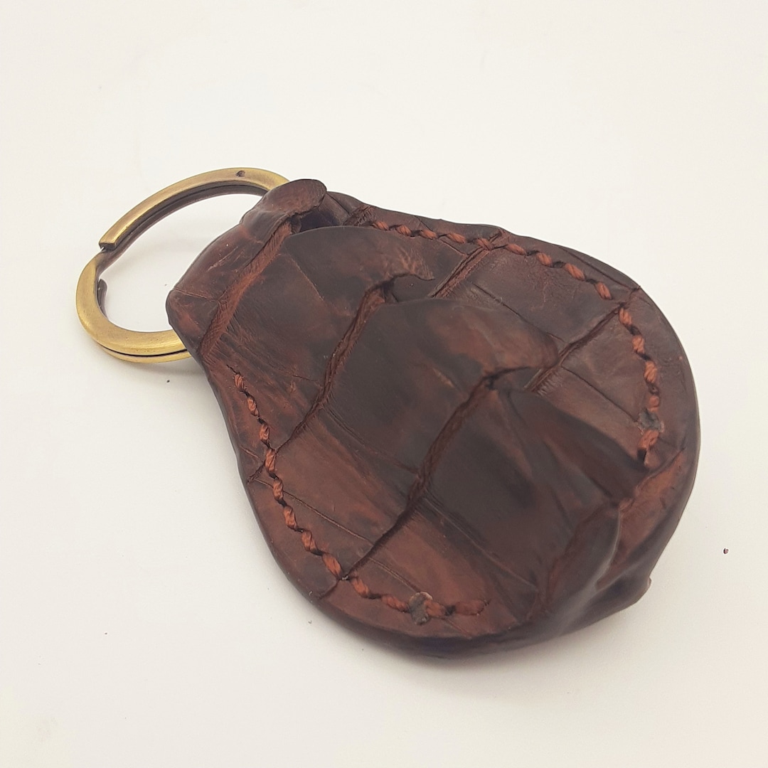 American Alligator Tail Keychain, Handmade Exotic Leather Luxury Gift ...