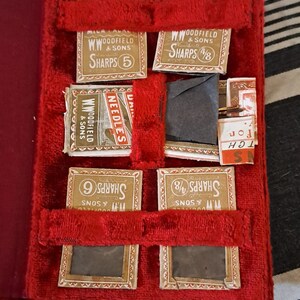 Vintage French Velvet Sewing Needle Case - Etsy