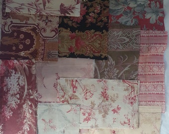 Antique / Vintage French Bagged Fabric Bundles for Projects - Etsy