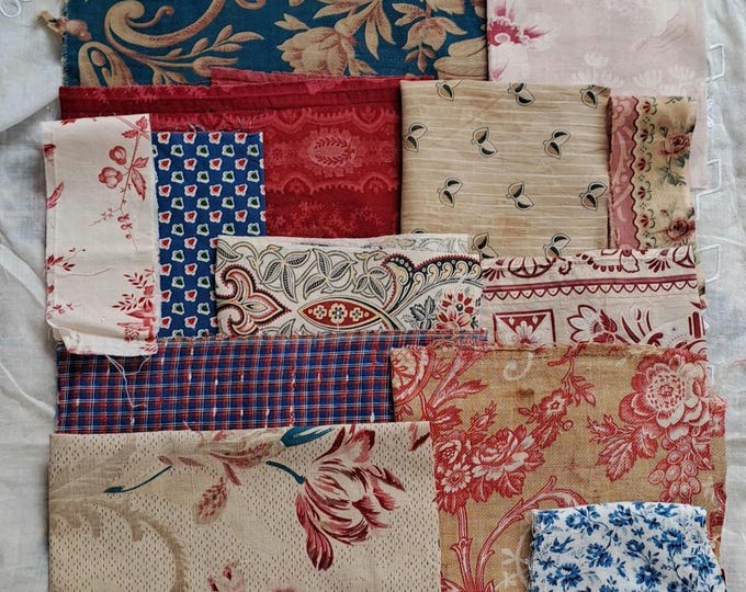 Antique and Vintage French Fabric Bundles - Etsy