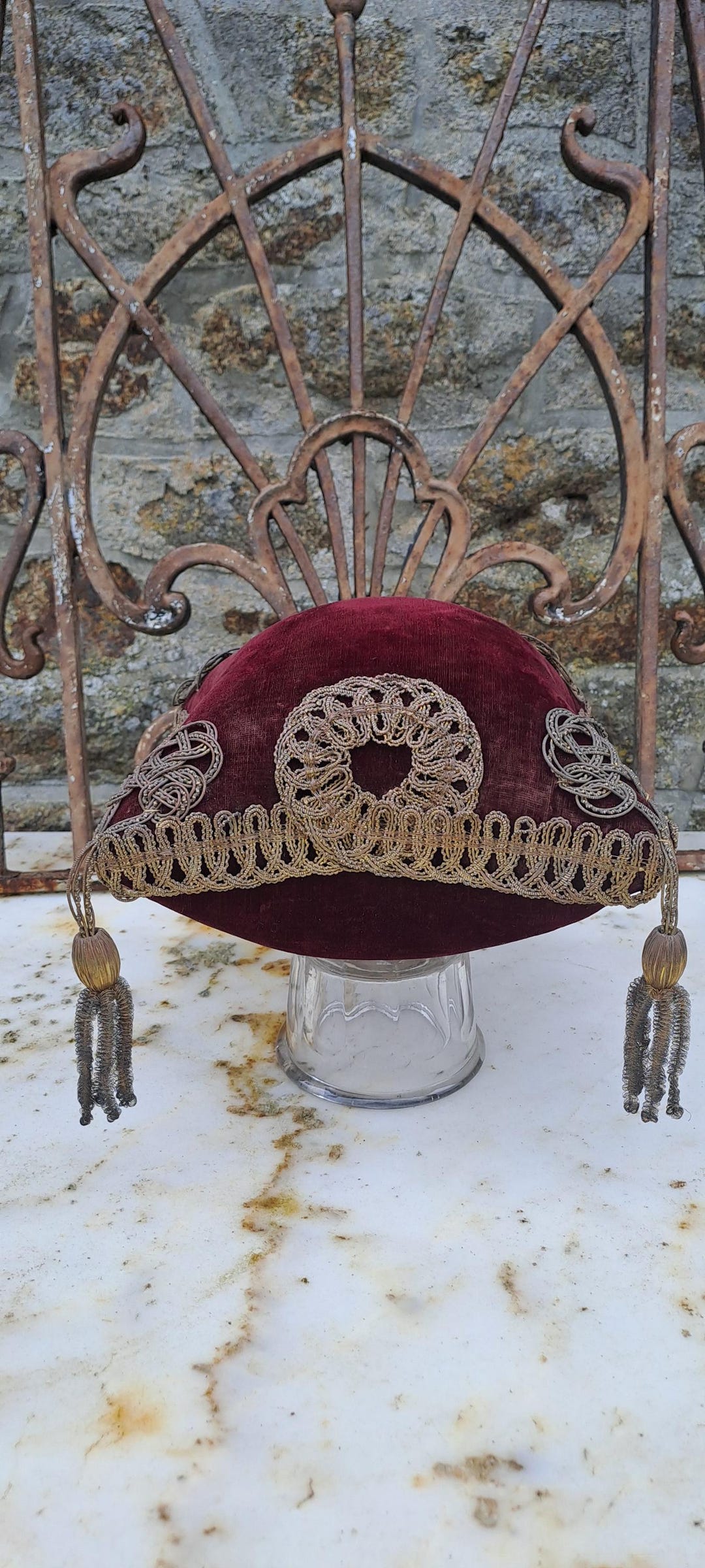 Antique French Plum Velvet Wedding Cushion - Etsy