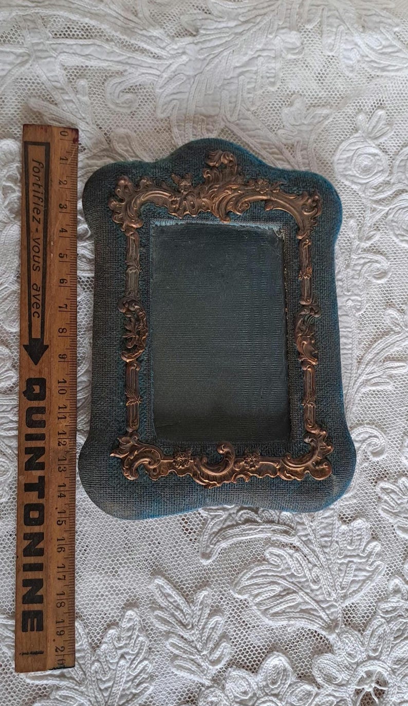 Antique French Velvet Picture Frame - Etsy