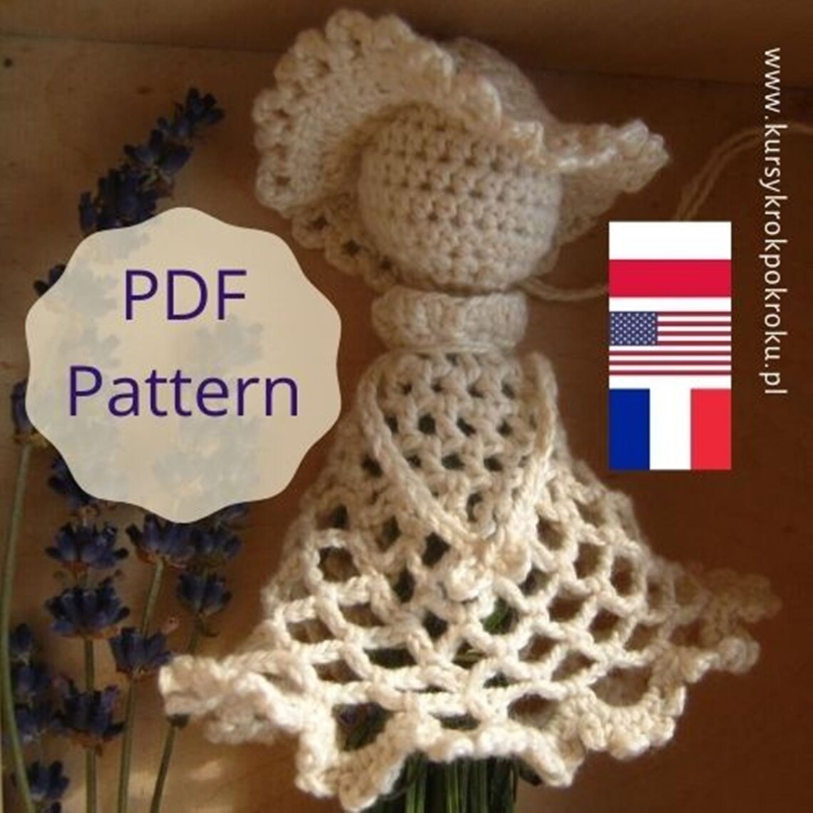 Doll Crochet Pattern - PDF Format (polish, English, French) - Crochet ...
